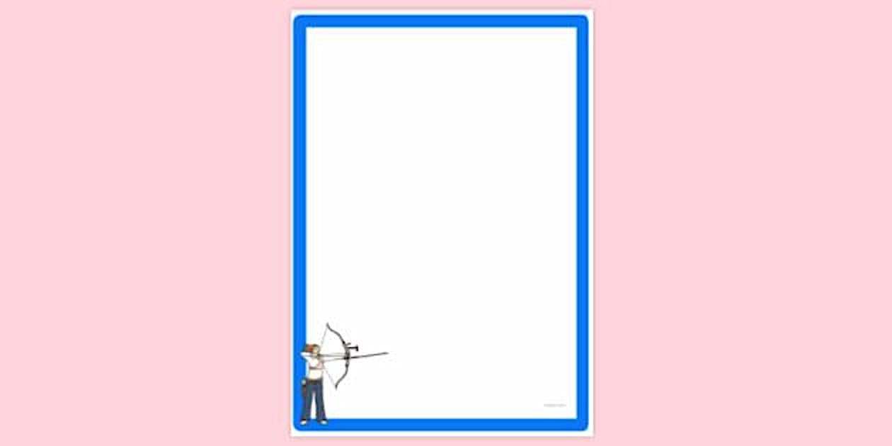 Simple Archery Page Border | Page Borders | Twinkl