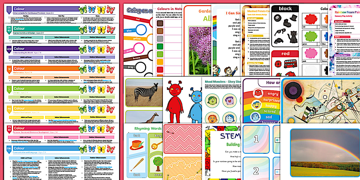 EYFS Colour Planning and Provision Resource Pack (Ages 2-4)