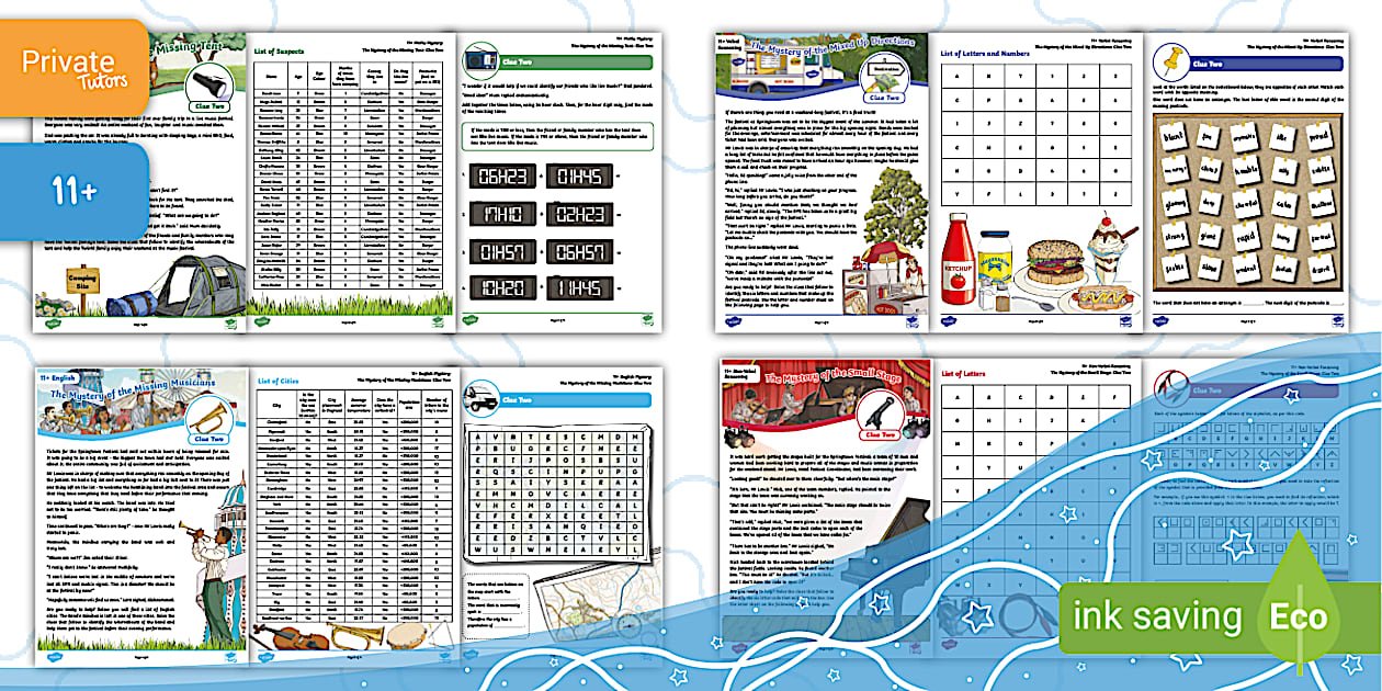 11+ Summer Mystery Challenge: Clue Two Pack