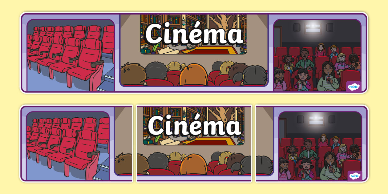 Banderole d'affichage : Cinéma (professor feito) - Twinkl