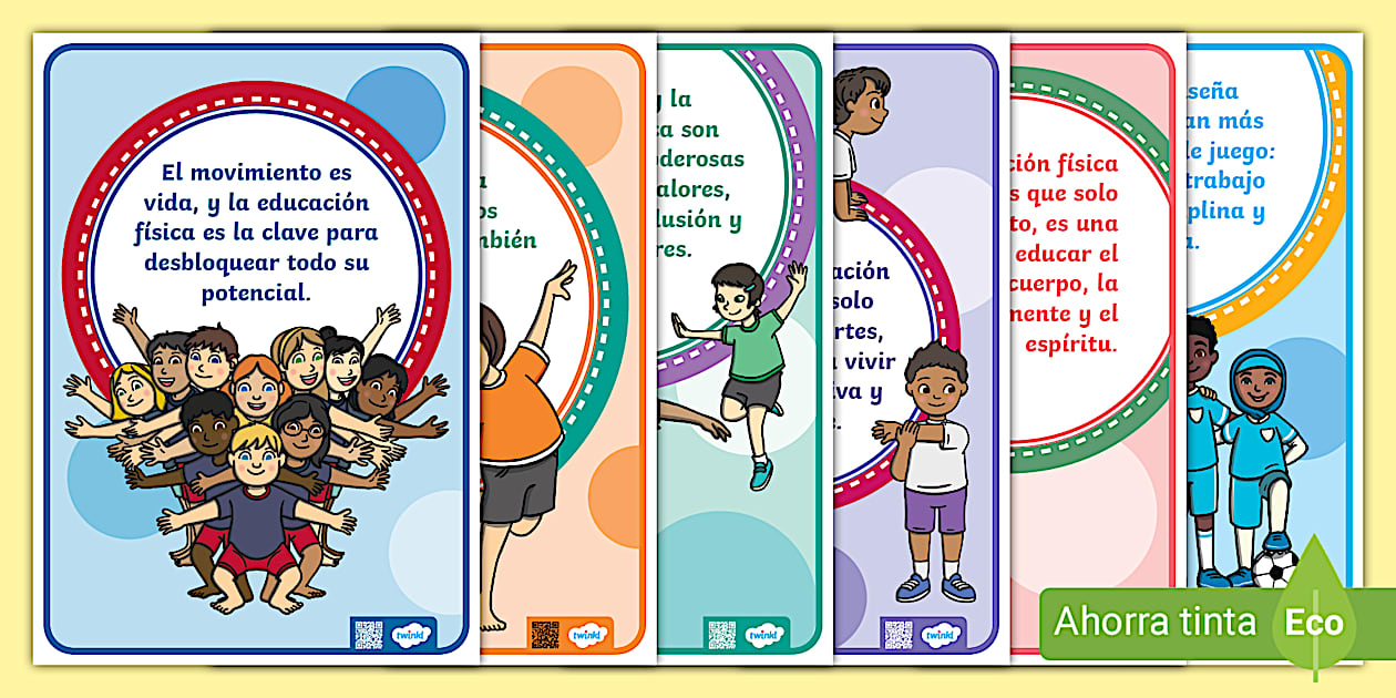 Afiches de educación física (teacher made) - Twinkl