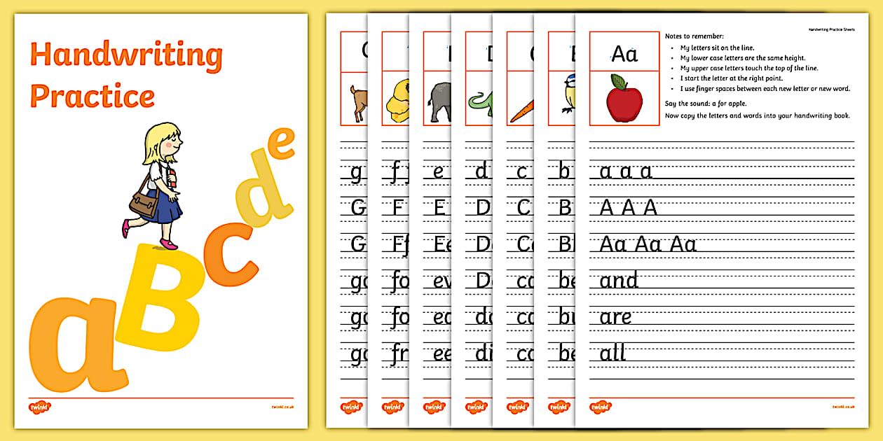 ABC Handwriting Sheets | Cursive and Precursive | F - 2
