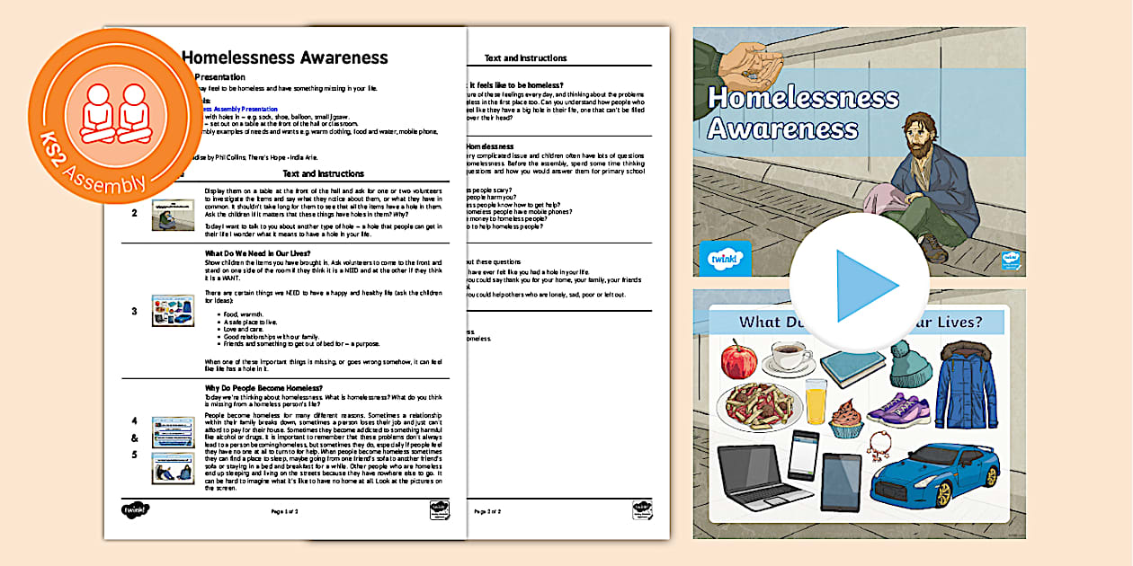 KS2 World Homeless Day Awareness Presentation (teacher made)