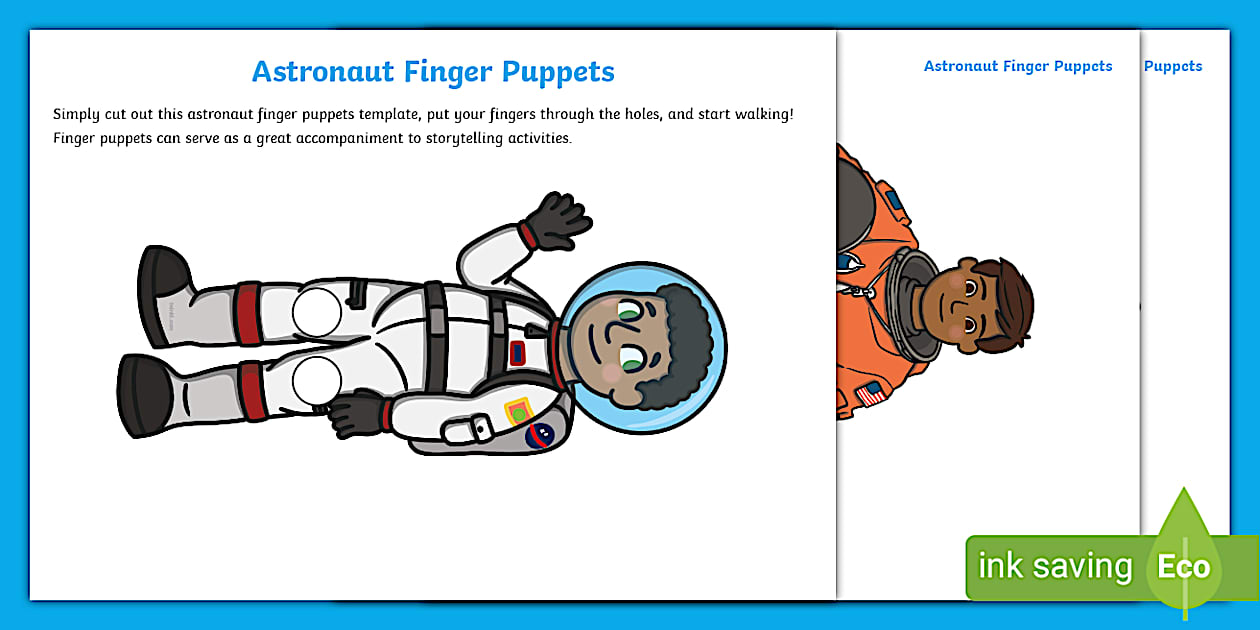 Astronaut Finger Puppets | Twinkl | Outer Space | Puppets
