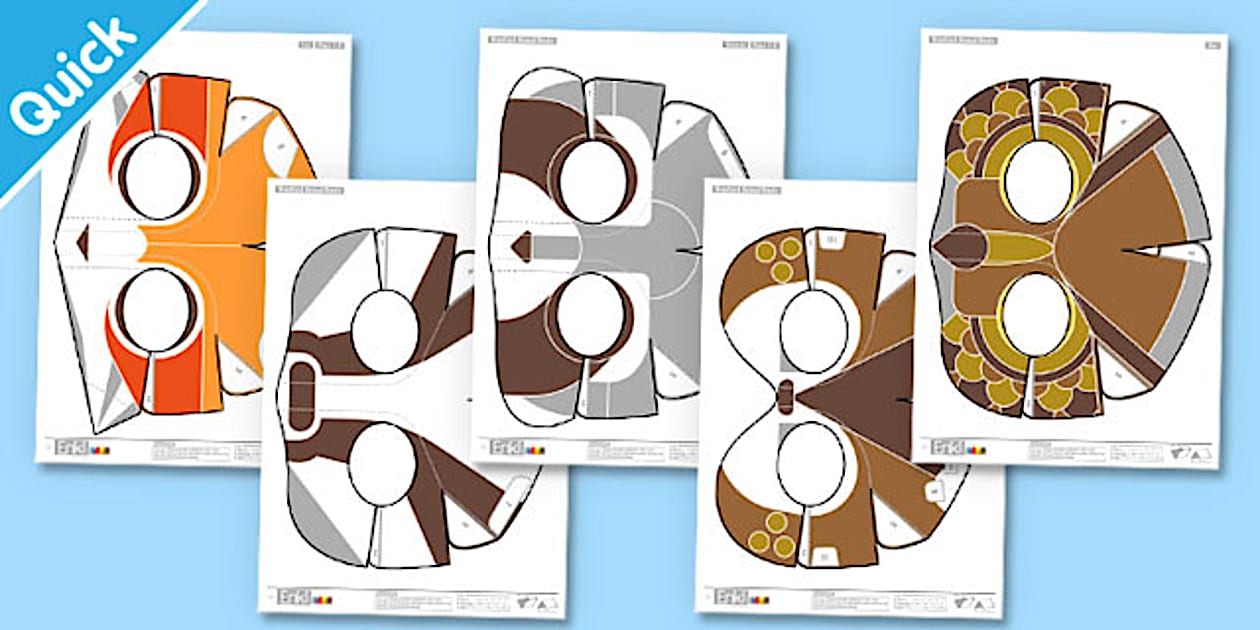 Enkl Woodland Animal Masks Printable (teacher made) - Twinkl