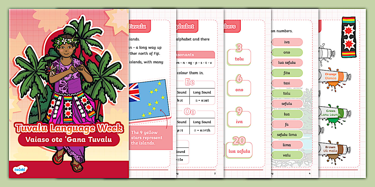 Tuvalu Language Week Booklet (teacher made) - Twinkl