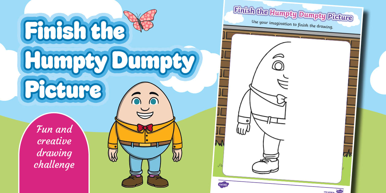* NEW * Finish the Humpty Dumpty Picture Worksheet