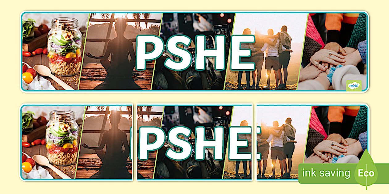 PSHE Photo Display Banner (teacher made) - Twinkl
