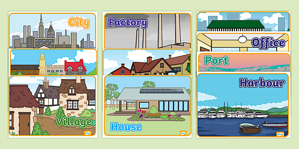 KS1 Human Geography Keyword Posters