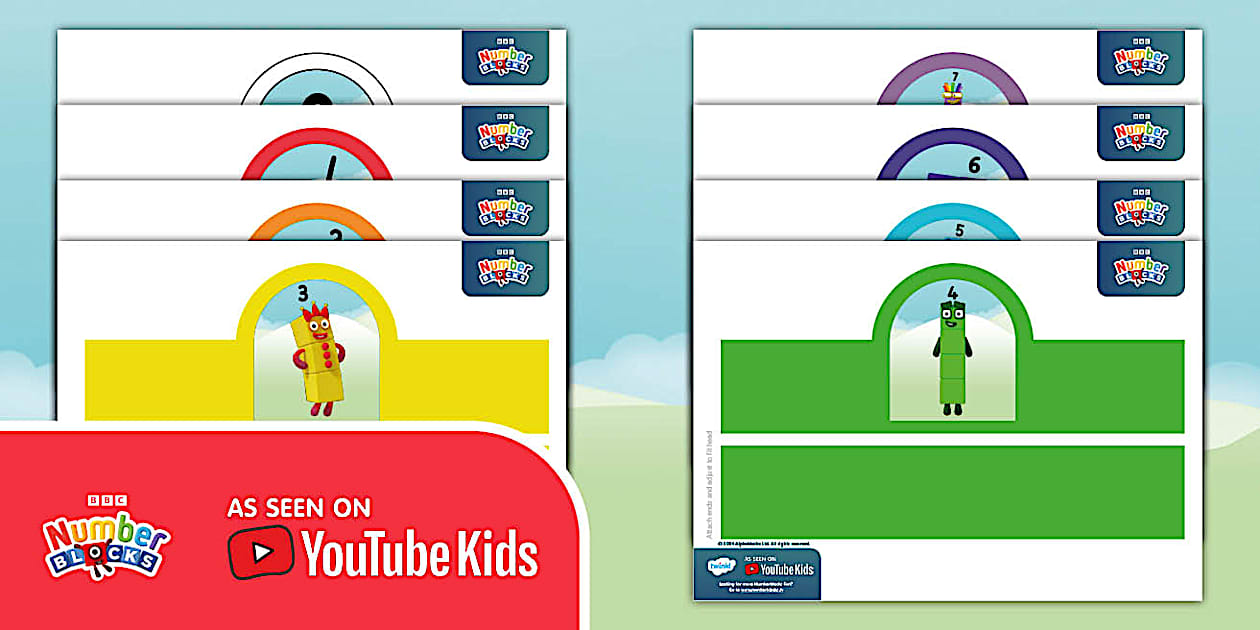 Numberblocks: Role-Play Headbands