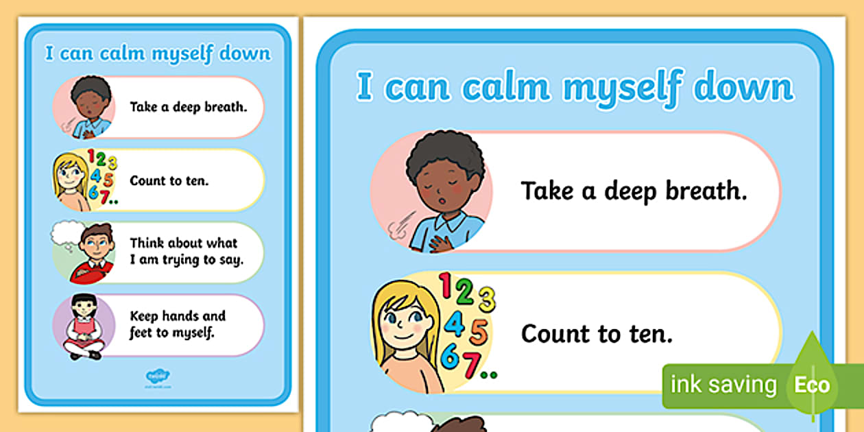 Calming Down Steps | Calm Area Ideas | Twinkl Resources