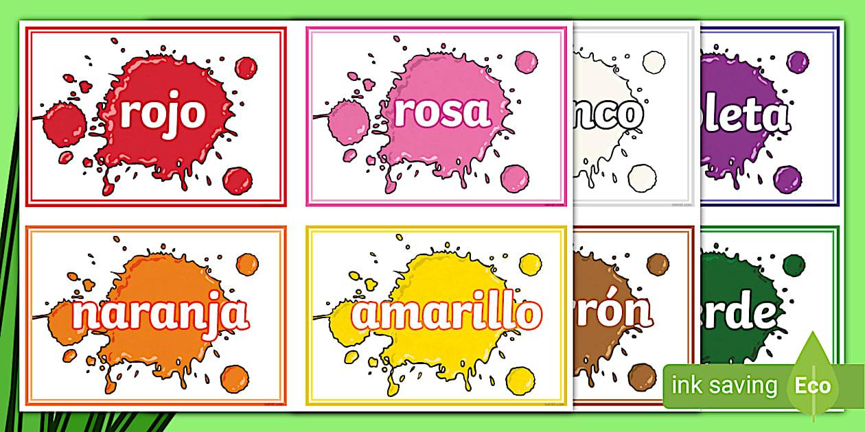 👉 Spanish: Word Cards Colours Vocabulary KS2 - Twinkl