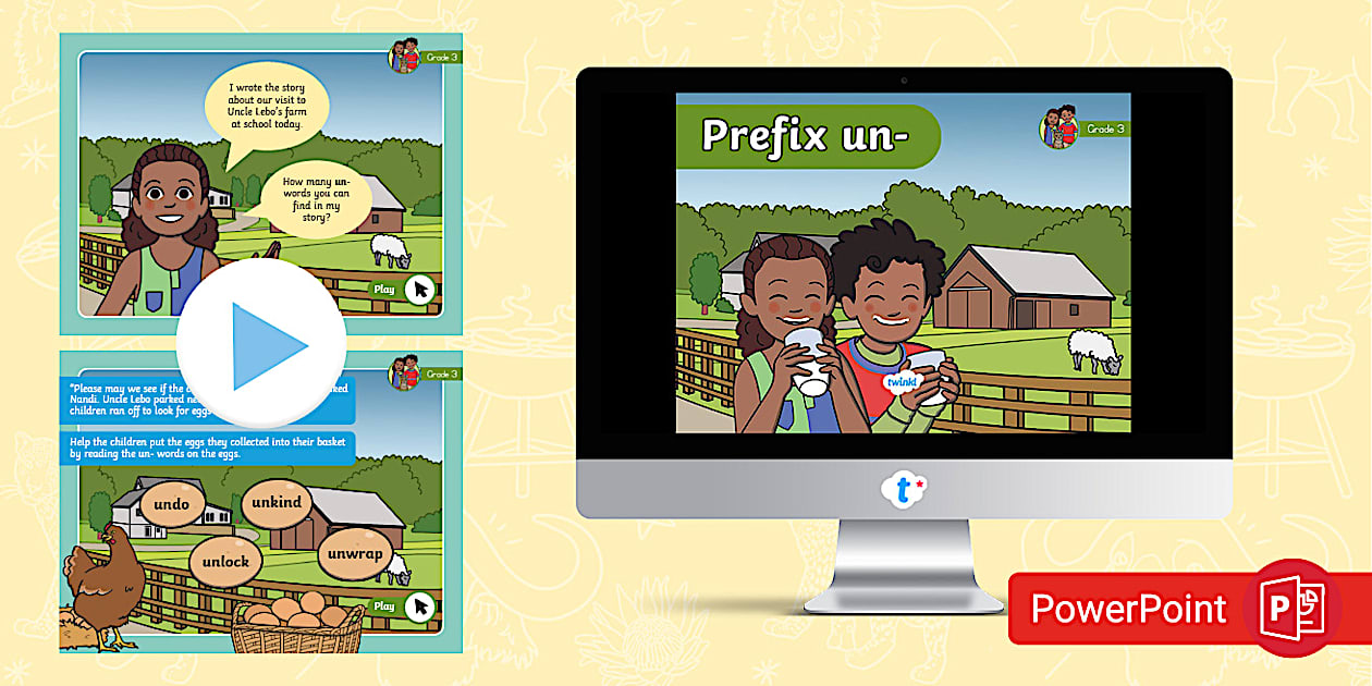 Prefix un- PowerPoint | Class Presentation | South Africa