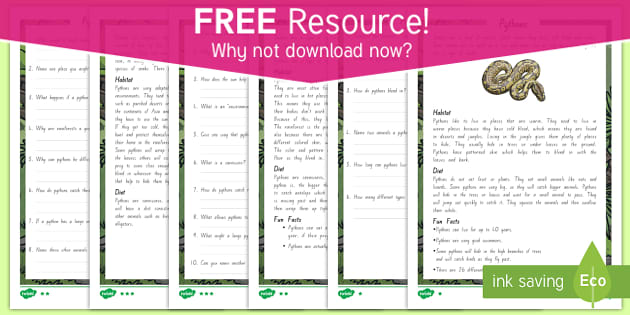 FREE! - Term 2 Week 3 Year 5 and 6 Chapter Chat Python Differentiated ...