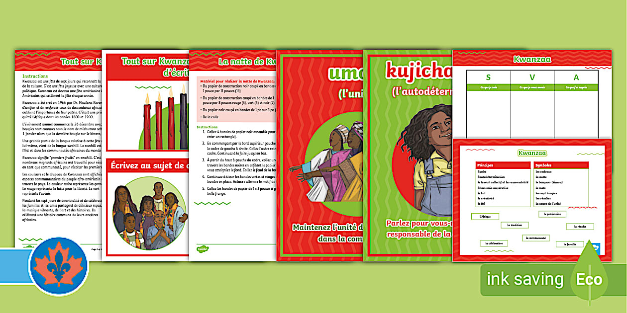 Kwanzaa Intermediate Activity Pack French - Twinkl