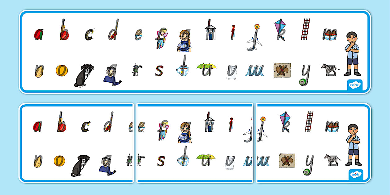 Twinkl Phonics Alphabet Banner (professor feito) - Twinkl