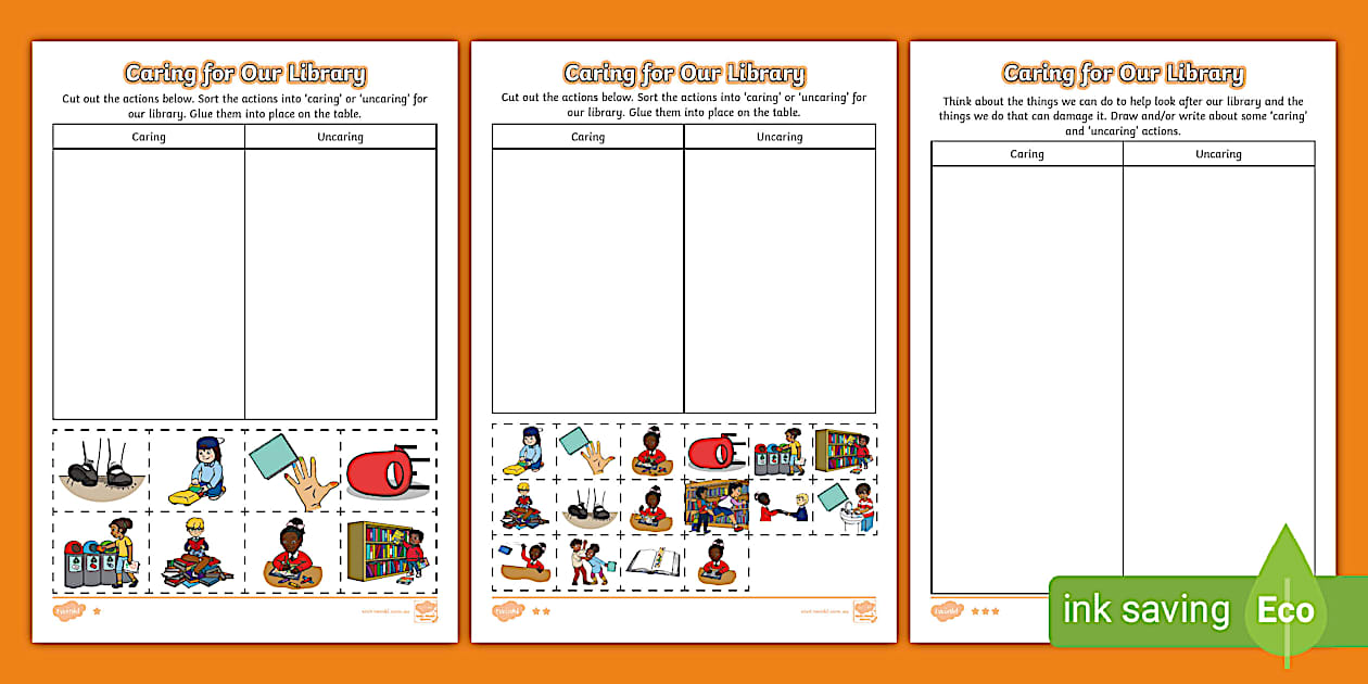 Caring for Our Library (teacher made) - Twinkl