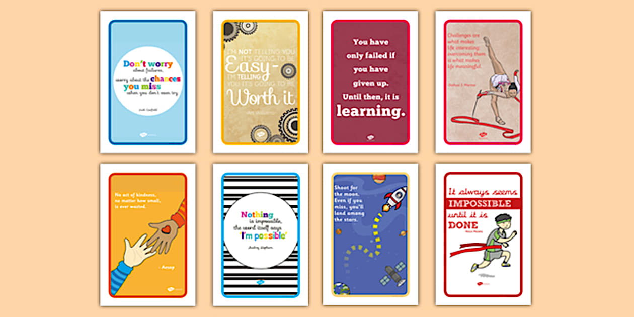 👉 IKEA Tolsby/Fiestad Frame Classroom Signs - Motivational Posters