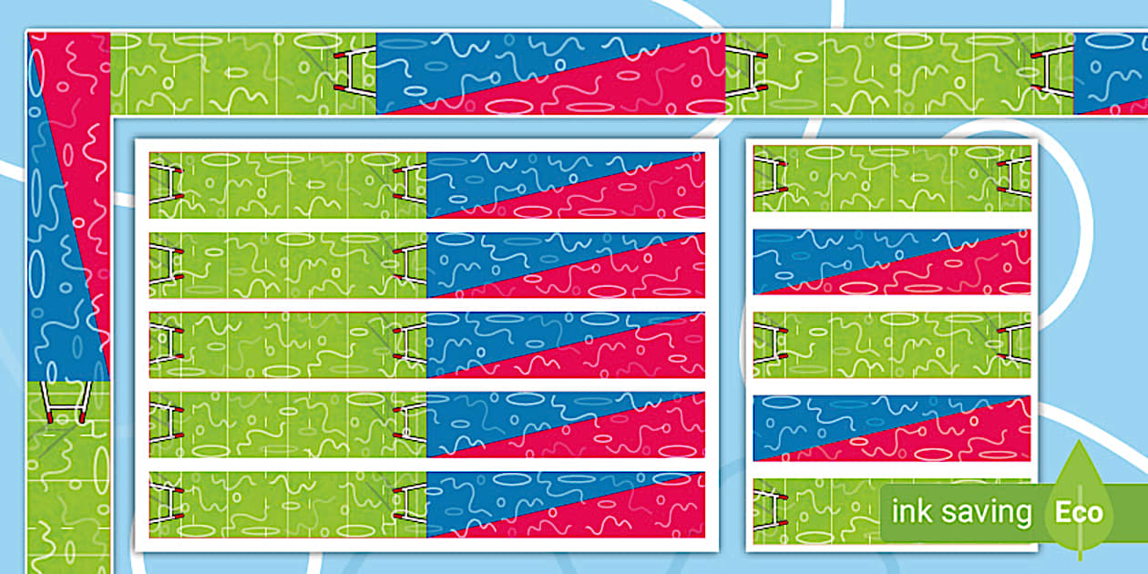 2023 Rugby World Tournament Display Borders (Teacher-Made)