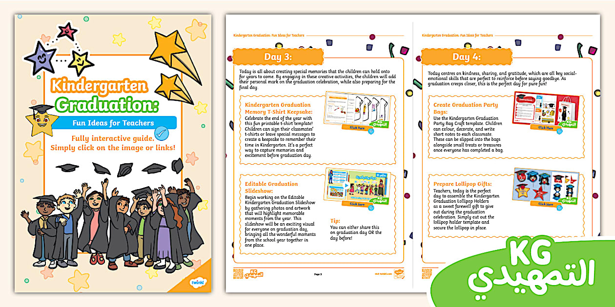 Free Kindergarten Graduation Planning Guide for Teachers | Celebration ...
