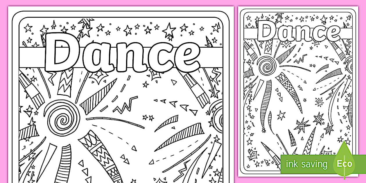 Editable Dance Mindfulness Colouring Book Cover - Twinkl