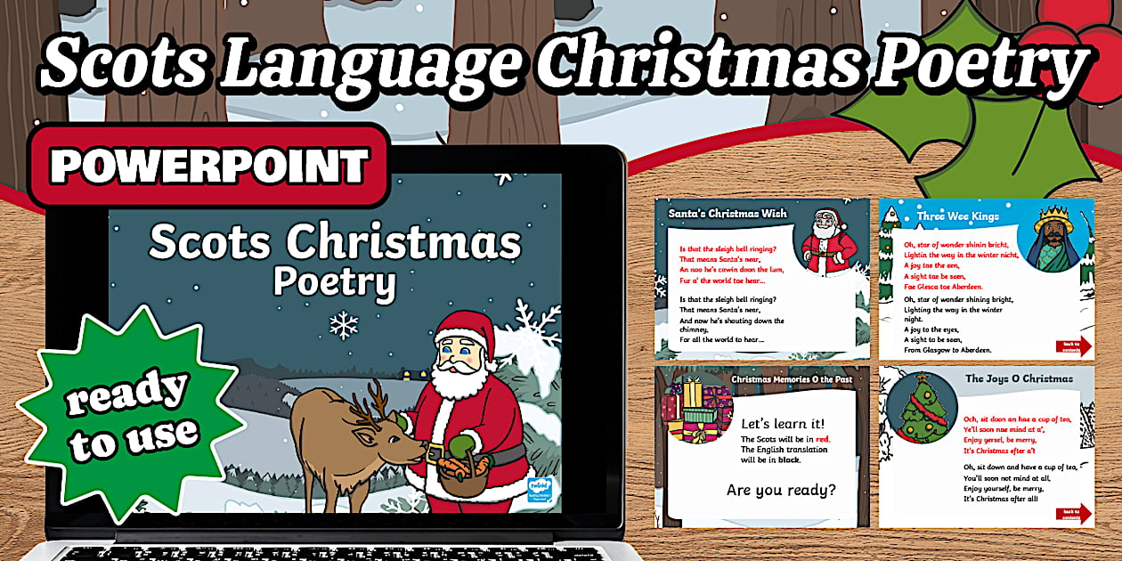 Scots Language Christmas Poetry PowerPoint