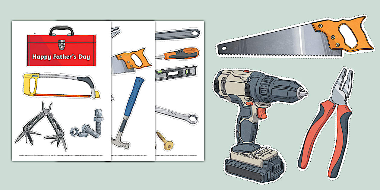 KS2 Father's Day Tools and Toolbox Cut-Outs (Teacher-Made)