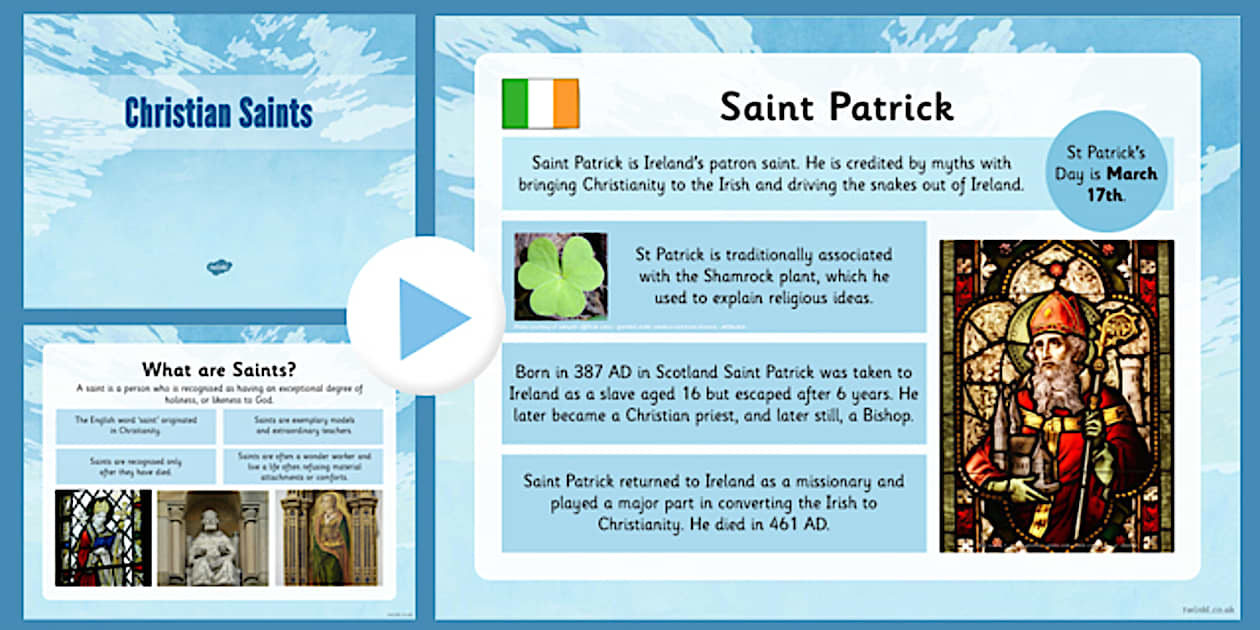 Christian Saints: PowerPoint Pack (teacher made) - Twinkl