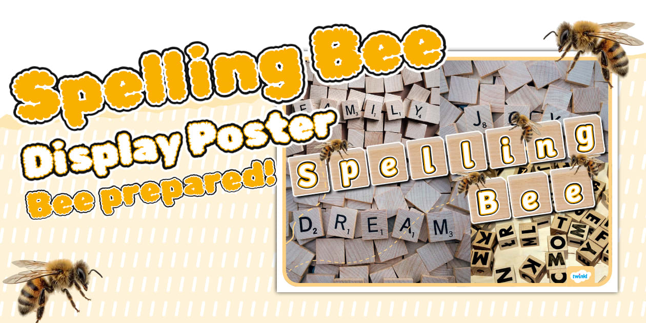 Foundation Phase - Spelling Bee - Photo Display Poster