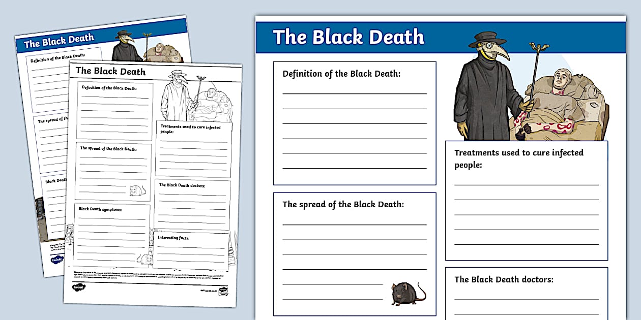 The Black Death Fact File Template - Twinkl History - Twinkl