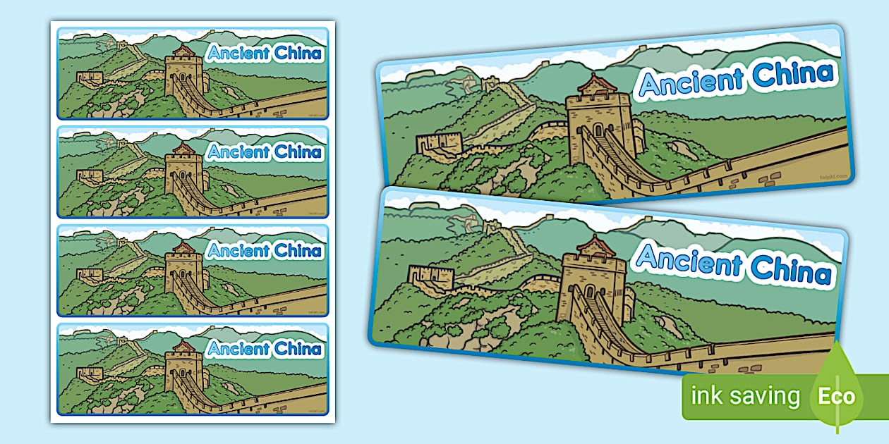 Ancient China Bookmarks (teacher made) - Twinkl