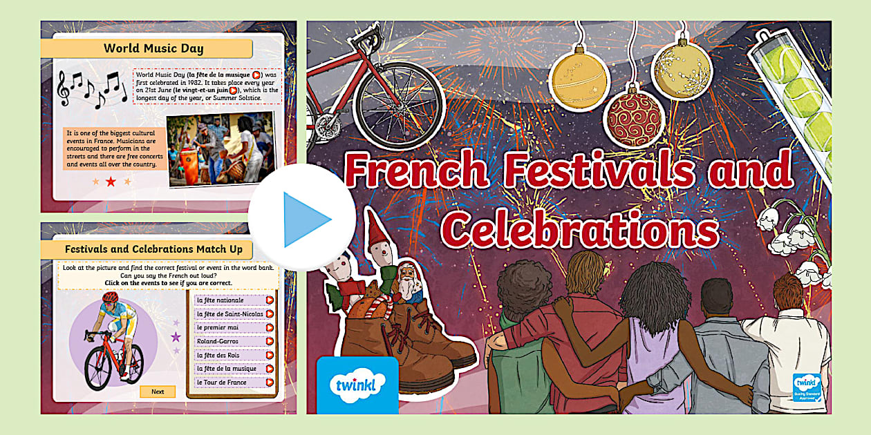 👉 French Festivals PowerPoint - KS2 resource - Twinkl