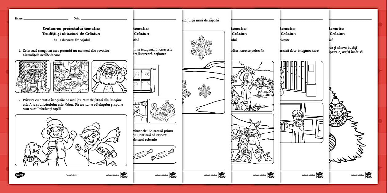 Evaluarea proiectului tematic Tradiții de Crăciun Grupa mică