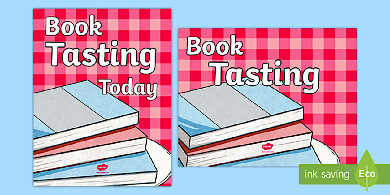 Book Tasting Posters (teacher made) - Twinkl