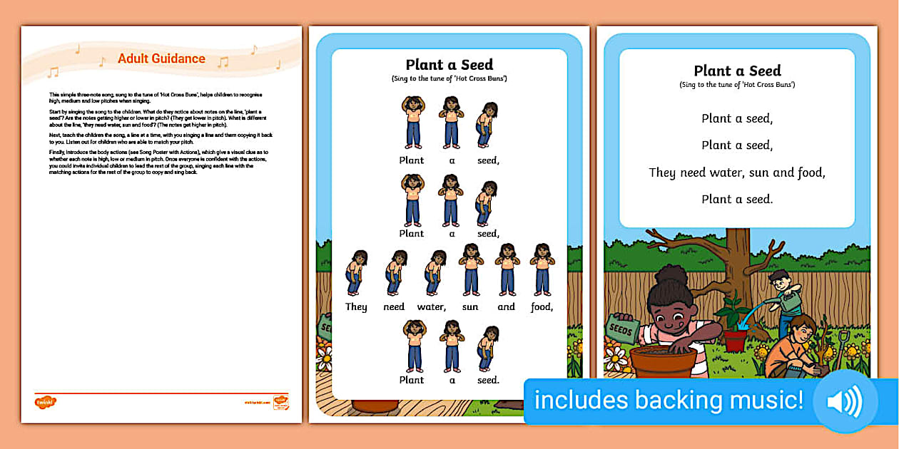 Plant a Seed Song Activity Pack | Twinkl (teacher made)