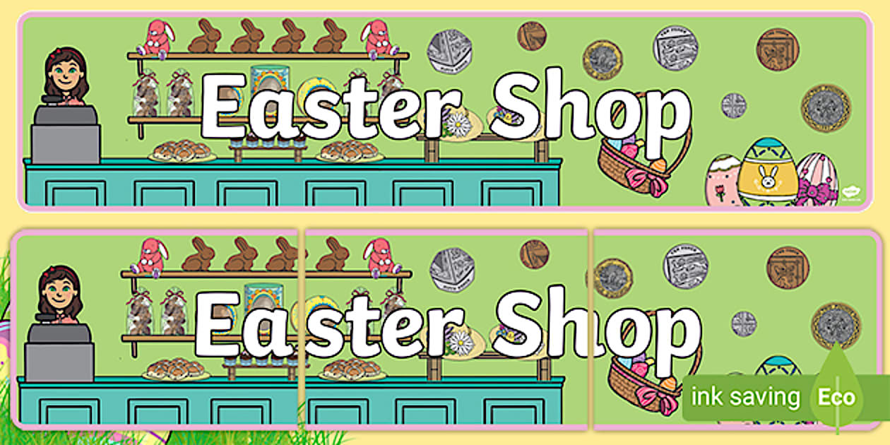 Easter Shop Display Banner (teacher made) - Twinkl