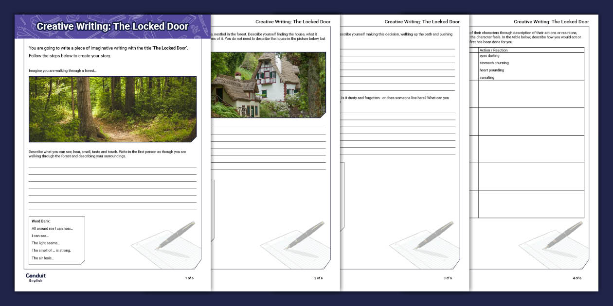 Creative Writing: The Locked Door (teacher made) - Twinkl