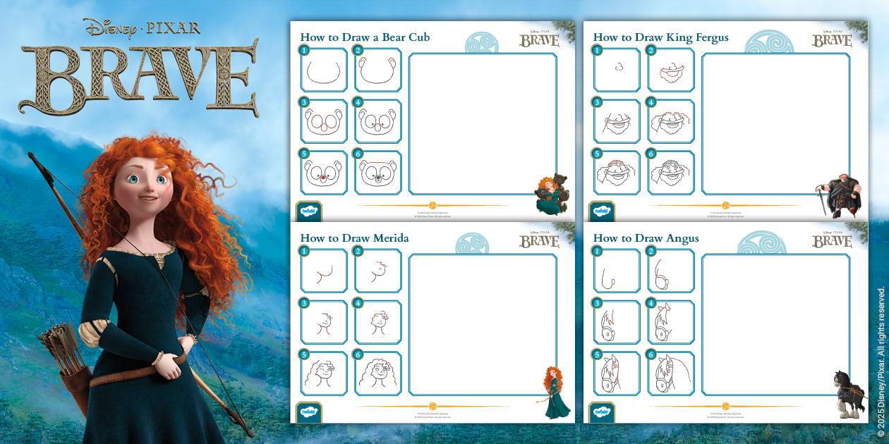 Brave: How to Draw Characters Activity