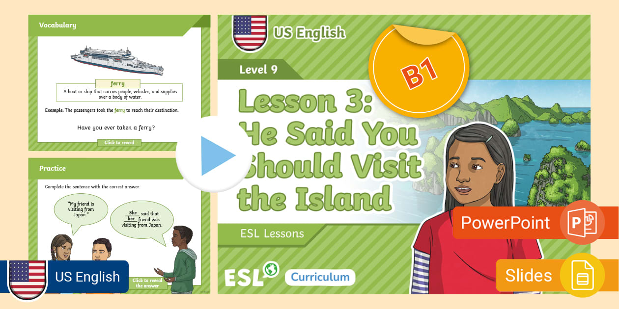 ESL (US-English) Curriculum Level 9 Lesson 3