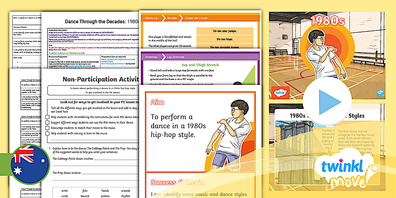 Move PE Year 6 Dance Through the Decades Lesson 3: 1980's