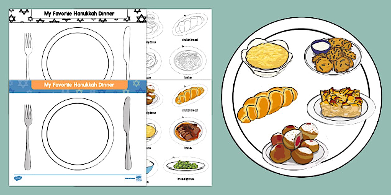 Printable Hanukkah Cut and Paste Worksheet | Twinkl USA