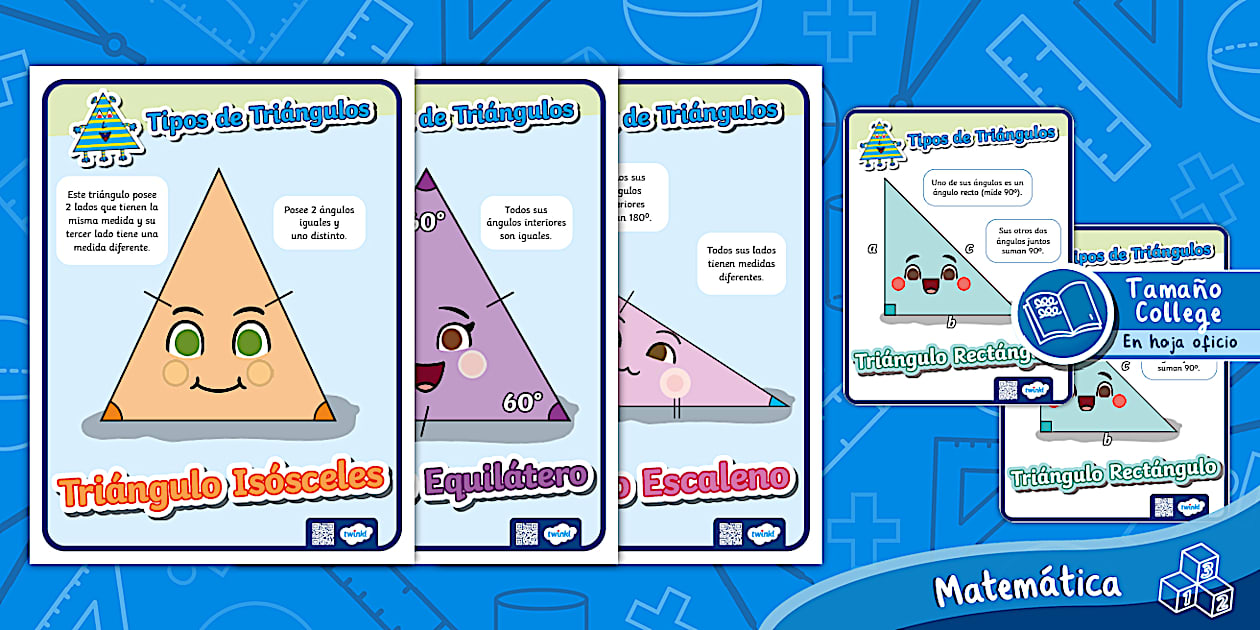 triángulos | equilátero | escaleno | isósceles | matemática