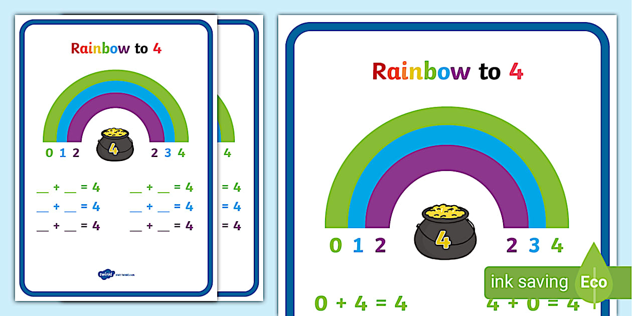 Rainbow to 4 Display Poster - - Rainbow to Four Display Poster