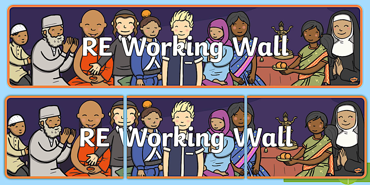 Cursive RE Working Wall Display Banner (teacher made)