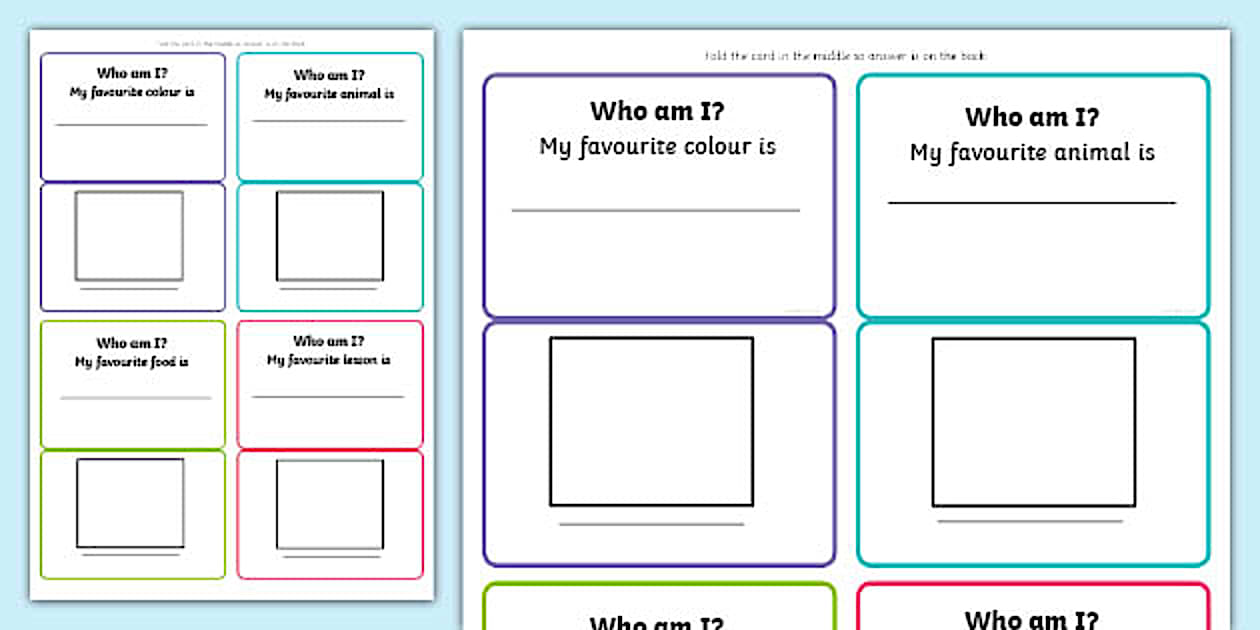 Who am I? Editable New Class Transition Game (teacher made)
