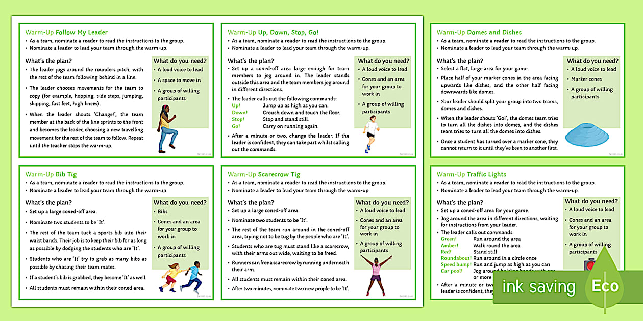 Warm-Up Games for Kids | Physical Education | Year 7-11