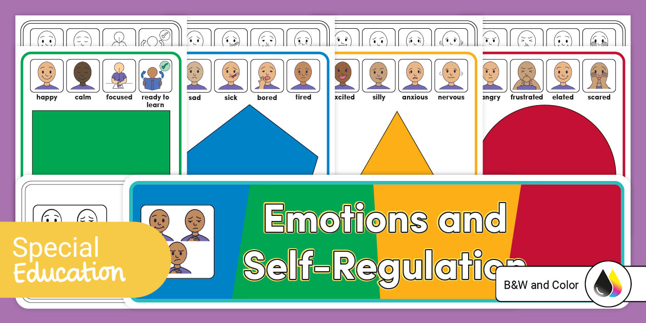 Twinkl Symbols: Emotions & Self-Regulation Bulletin Board Pack
