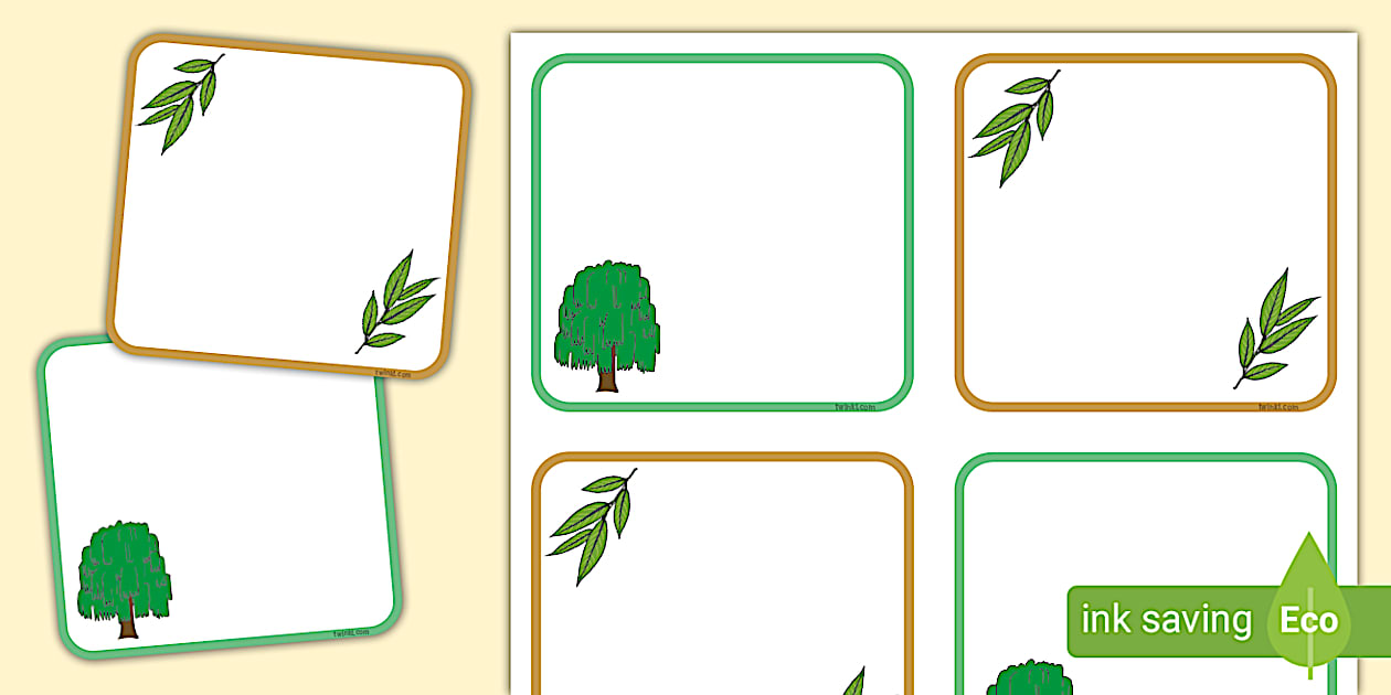 Willow Class Cloakroom Peg Labels,Peg Labels,Tree,Natural