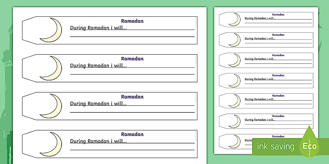 QLD Ramadan Paper Chain - Twinkl