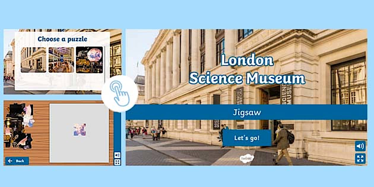 London Science Museum Interactive Jigsaw (teacher made)